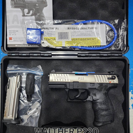 WALTHER Pistol P22Q Nickel, Cal.22lr, 10rds., 3.4"bbl., Polymer Frame ...