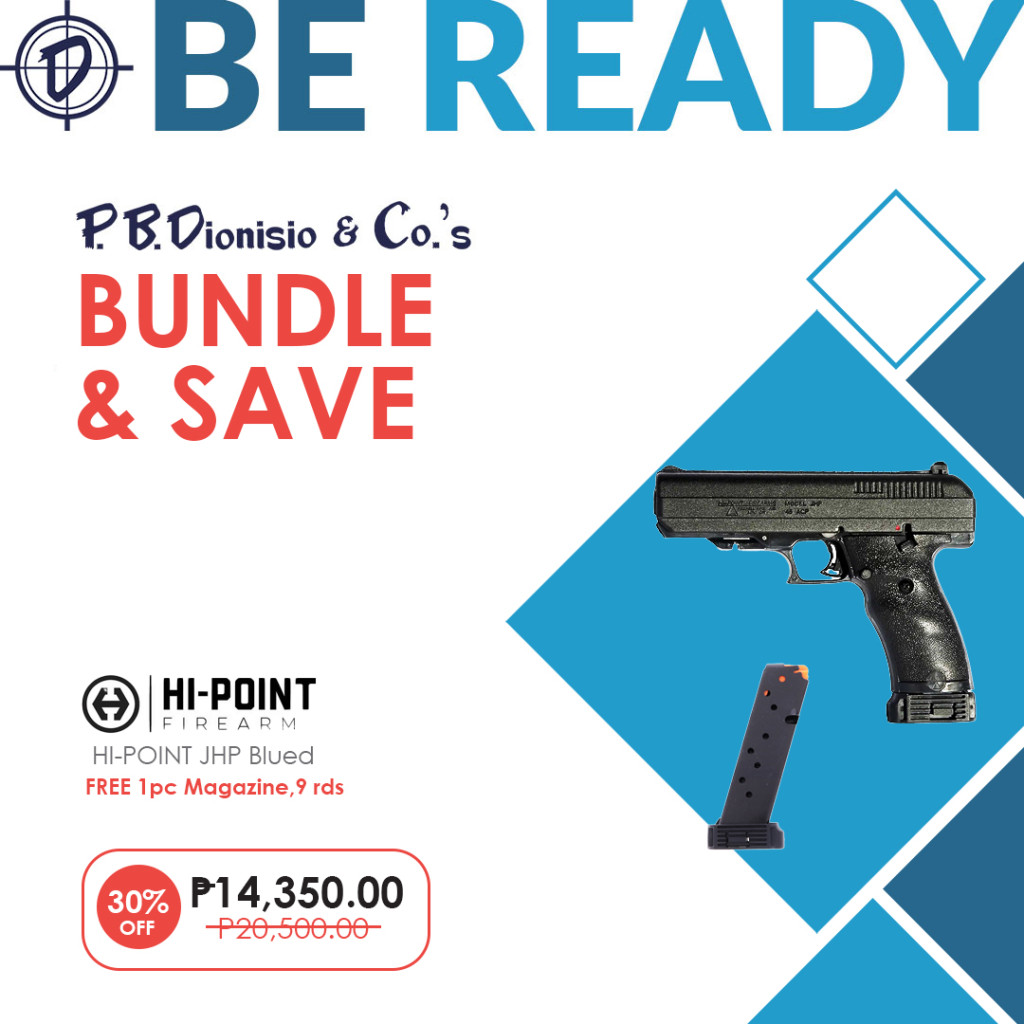 HI-POINT Pistol JHP Blued, Cal. 45, 9rds., 114.3 mm., High-Impact ...