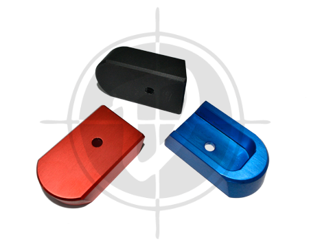CZ 75 Aluminum Red Colored Basepads - PBDionisioCo