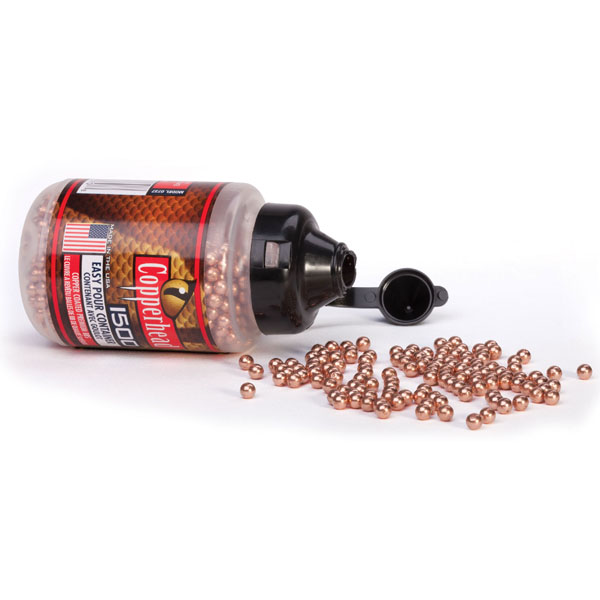 CROSMAN PELLET, Model "0737" Copperhead Copper Coated BBs, 177, (1,500 ...