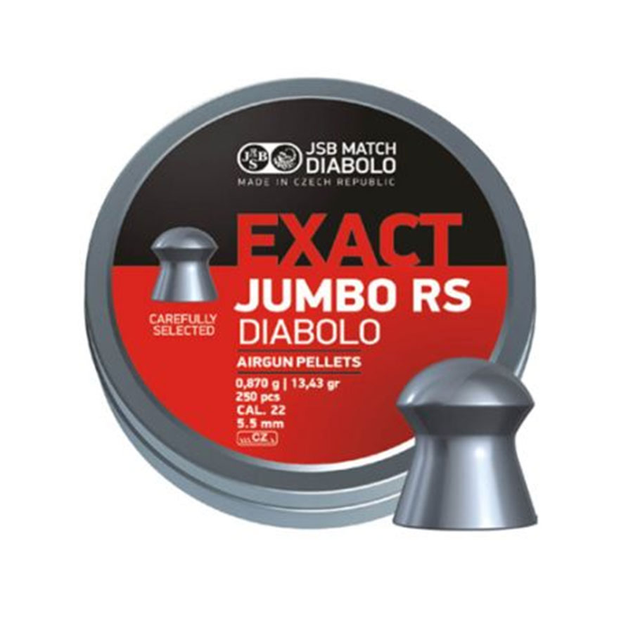 JSB MATCH Airgun Pellet, "JUMBO DIABOLO", Cal. .22 / 5.5mm, 13.73gr ...