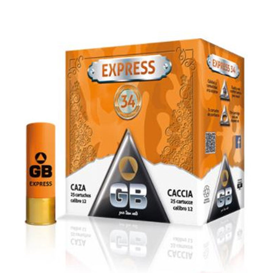 GB EXPRESS 34 (OJEO) cal.12GA., 70mm / 2.75", 34g., #5, 400 m/s ...