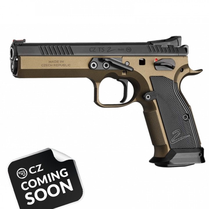 CZ PISTOL Model TS 2 Deep Bronse., Cal.9MM 20rds. SA Steel Frame ...