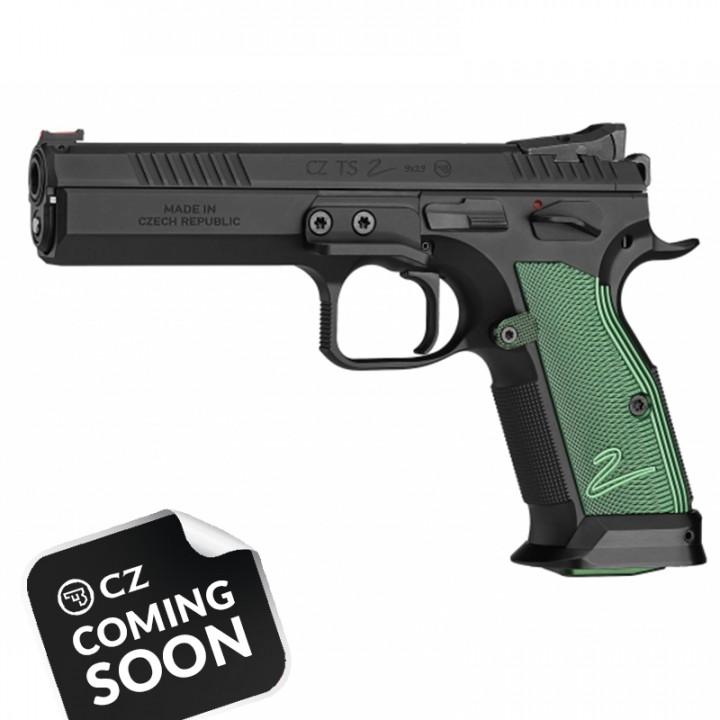 CZ PISTOL Model TS 2 Racing Green., Cal.9MM 20rds. SA Steel Frame ...