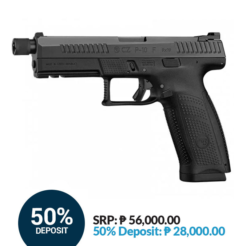 CZ Pistol P-10 F SR Black Cal. 9mm. 19-rds 134 mm bbl. Polymer Frame, Tritium Sights, Trigger ...