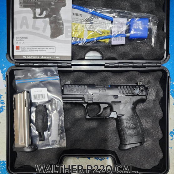 WALTHER Pistol P22Q Black, Cal.22lr, 10rds., 3.4"bbl., Polymer Frame, 3 ...