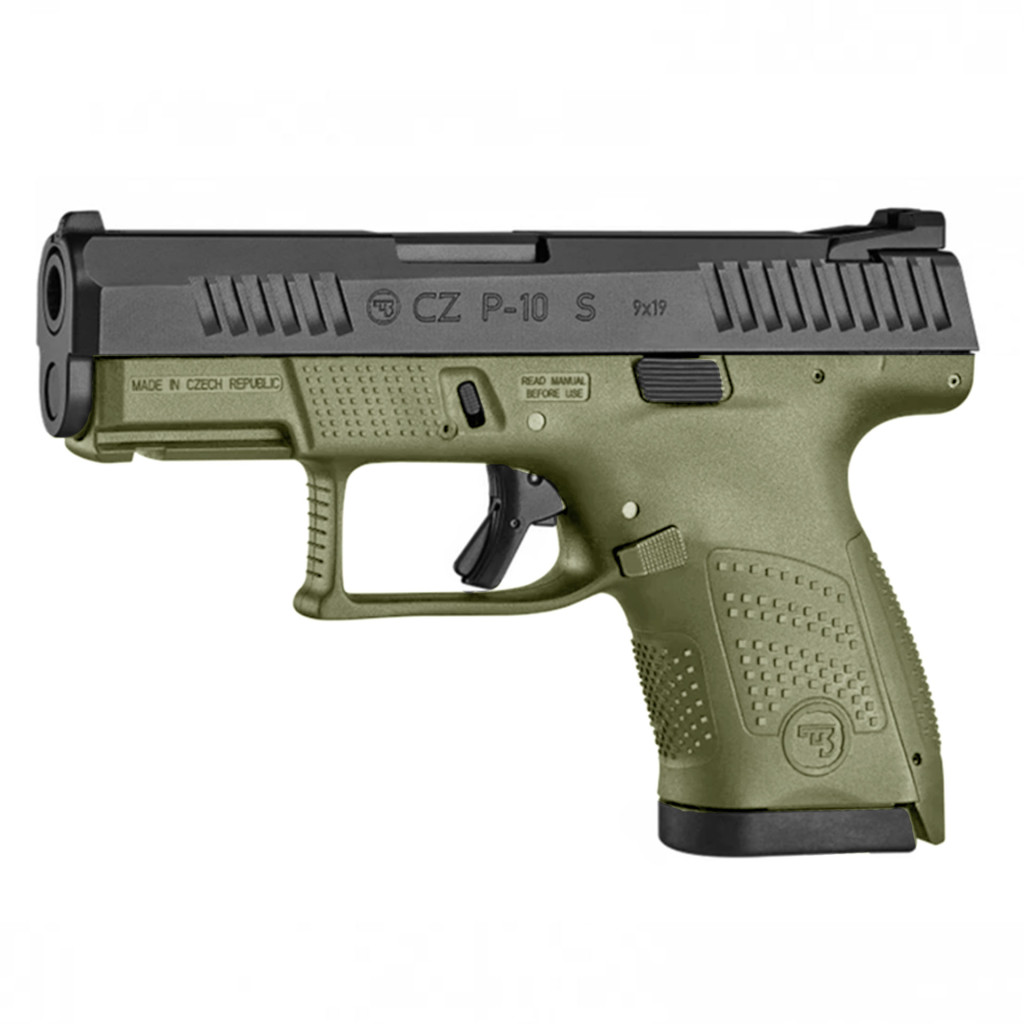 CZ Pistol P-10 S OD Green Cal. 9mm, 12 rds. 89.5 mm, Polymer Frame ...