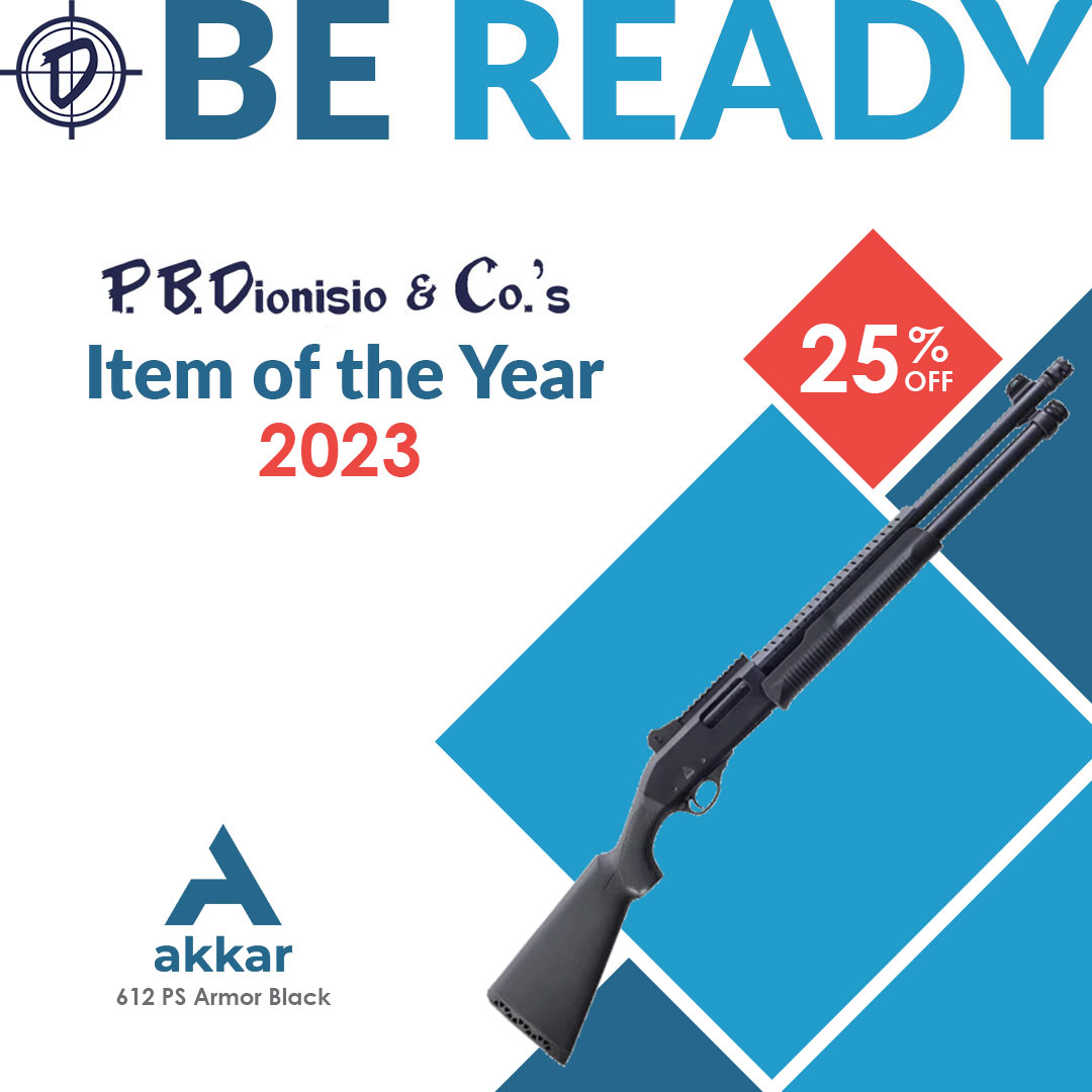 AKKAR Shotgun 612 PS Armor Black Cal.12 gauge, 8+1 rds. Pump-Action, 22 ...