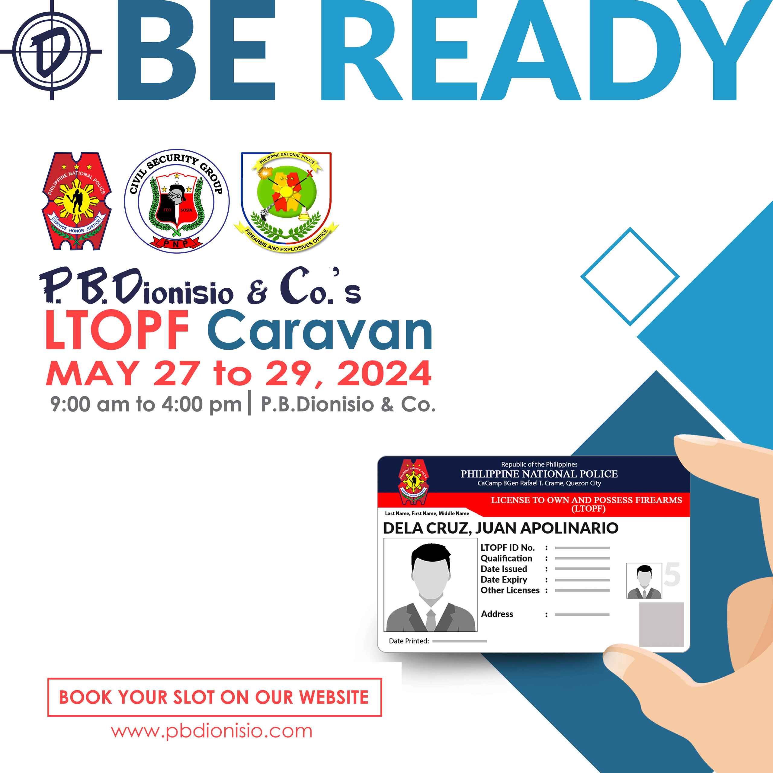 LTOPF Caravan on May 27 to 29, 2024 at P.B.Dionisio & Co. - PBDionisioCo