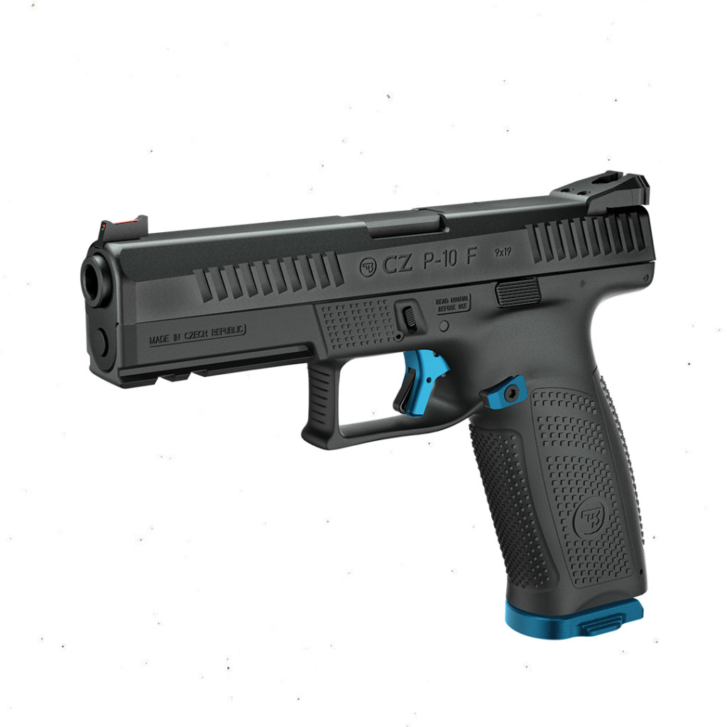 CZ Pistol P-10 F Bravo Blue , Cal.9mm, 19rds., 134.62mm., Fiberglass ...