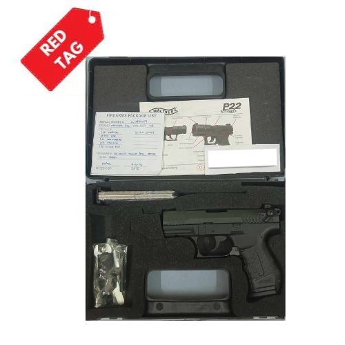 WALTHER PISTOL, Model "P22", Cal. 22LR, Blue #0WTR-22-P22 *With scratch ...